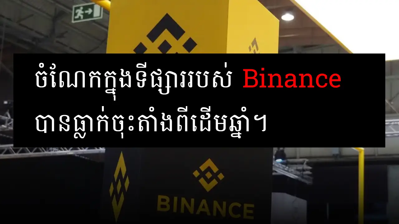 ចំណែកទីផ្សាររបស់ Binance បានធ្លាក់ចុះខ្លាំងតាំងពីដើមឆ្នាំនេះមក - khrypto