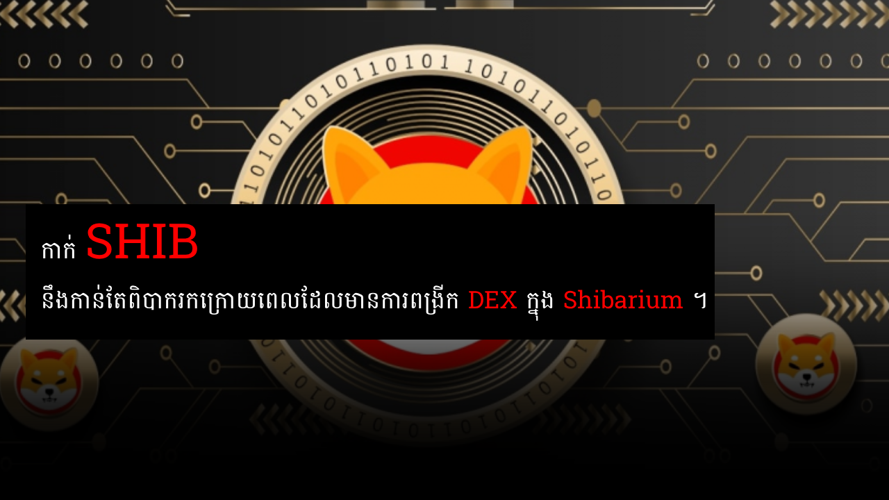 កាក់ SHIB នឹងកាន់តែពិបាករកក្រោយពេលដែល Shibarium មាន DEX មកបើក - khrypto